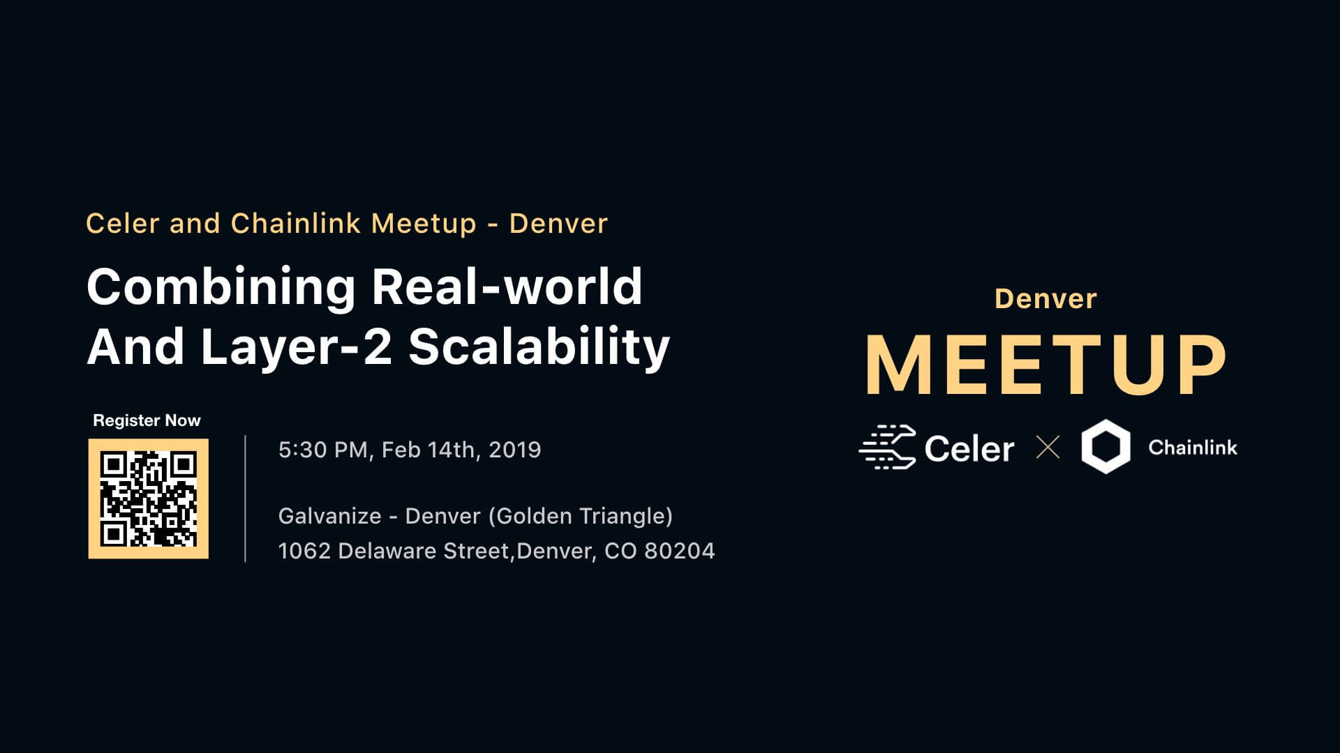 Chainlink and Celer Denver Meetup