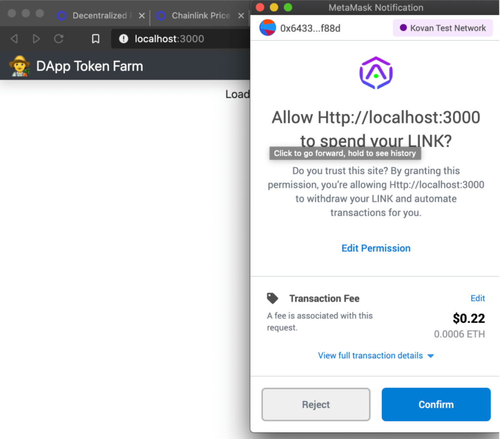 Build a DeFi Yield Farming dApp using Chainlink Price Feeds