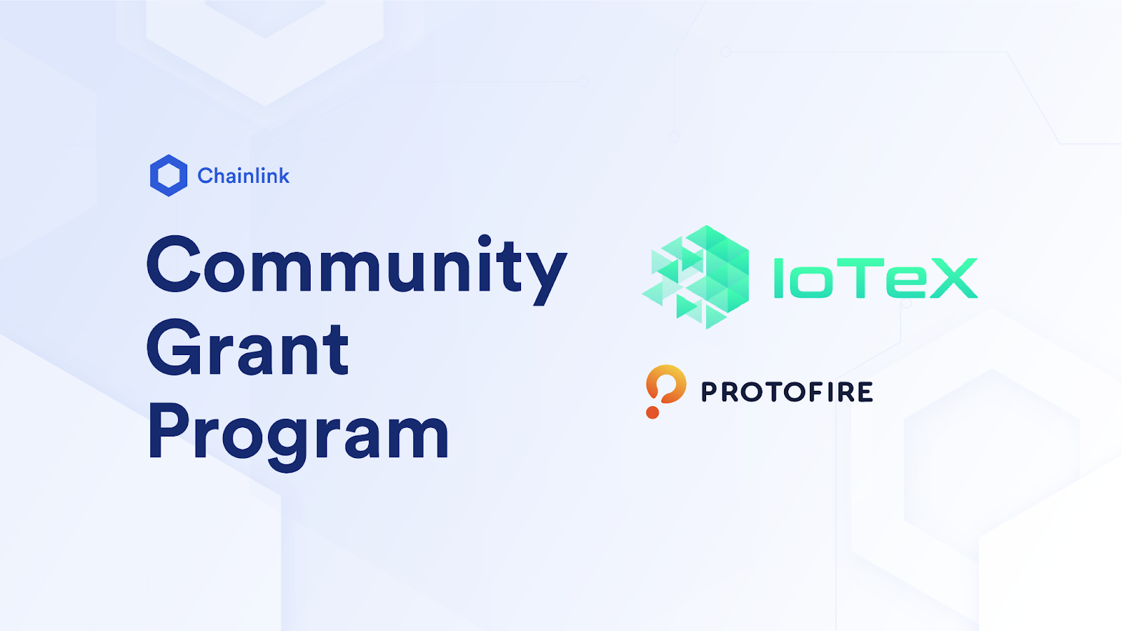 Protofire Receives Grant to Natively Integrate Chainlink Oracles on IoTeX | Chainlink Blog