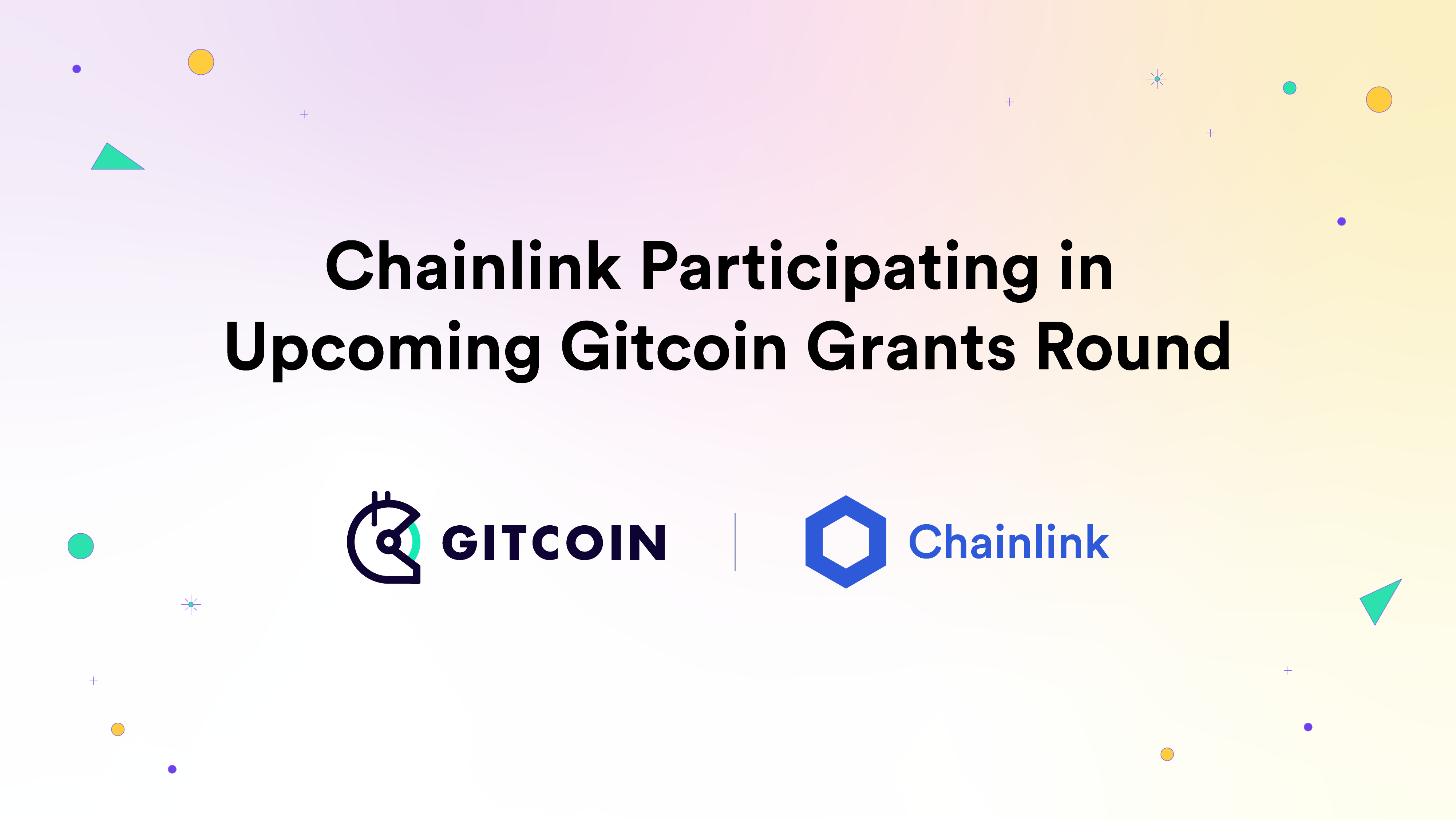 Chainlink Joins Upcoming Gitcoin Grants Round as Matching Partner to Support Ethereum ...