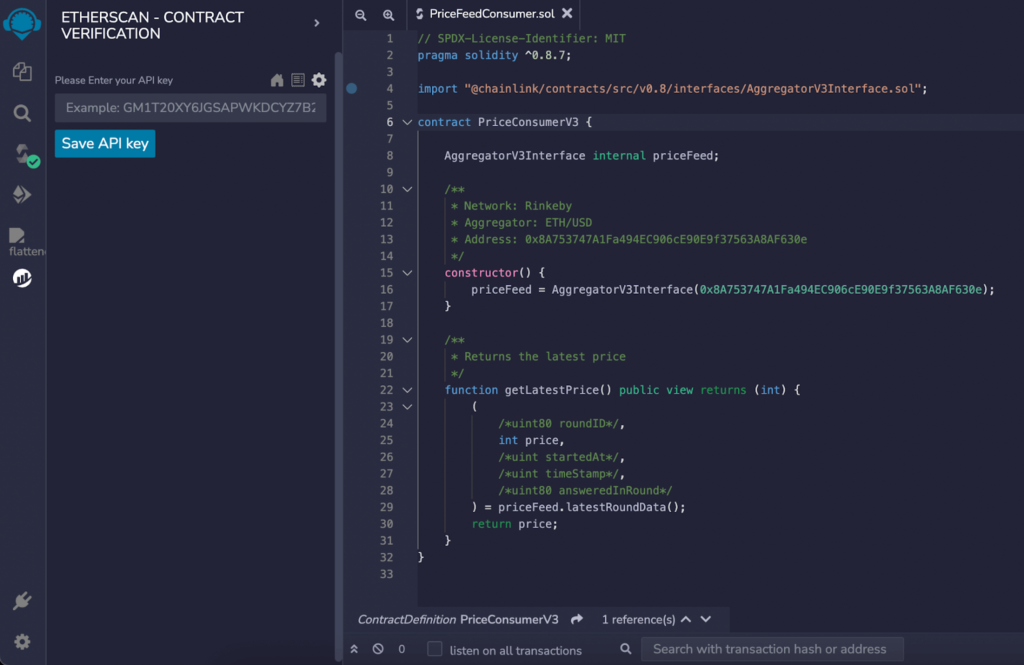 How To Verify a Smart Contract on Etherscan | Chainlink Blog