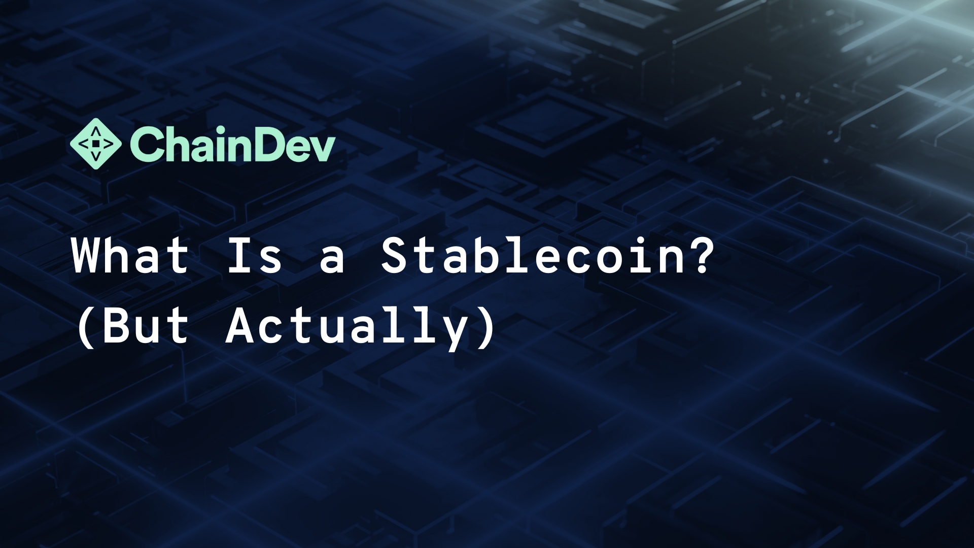 What Is a Stablecoin? (But Actually) | Chainlink Blog