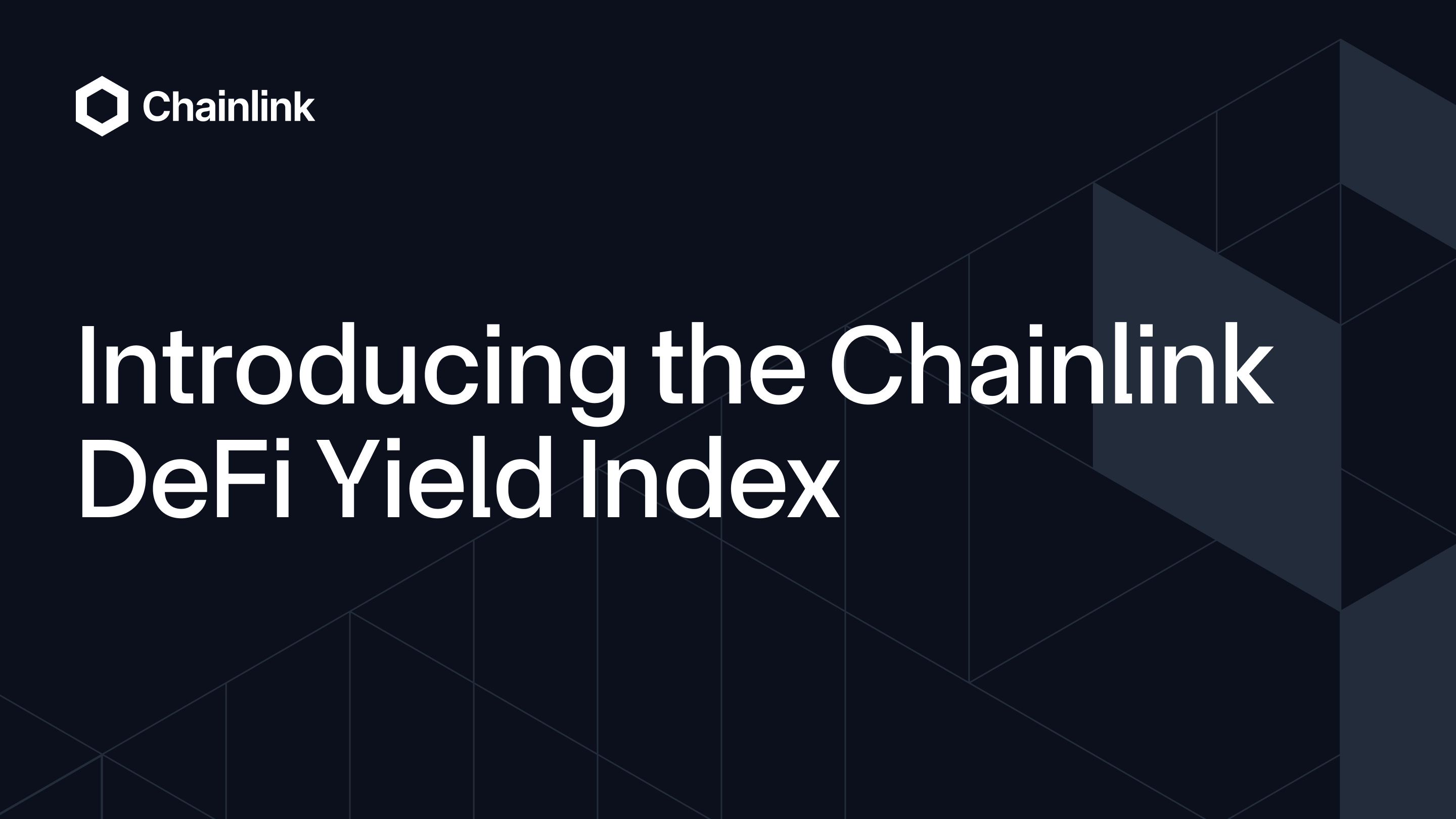 Chainlink DeFi Yield Index Report | Chainlink